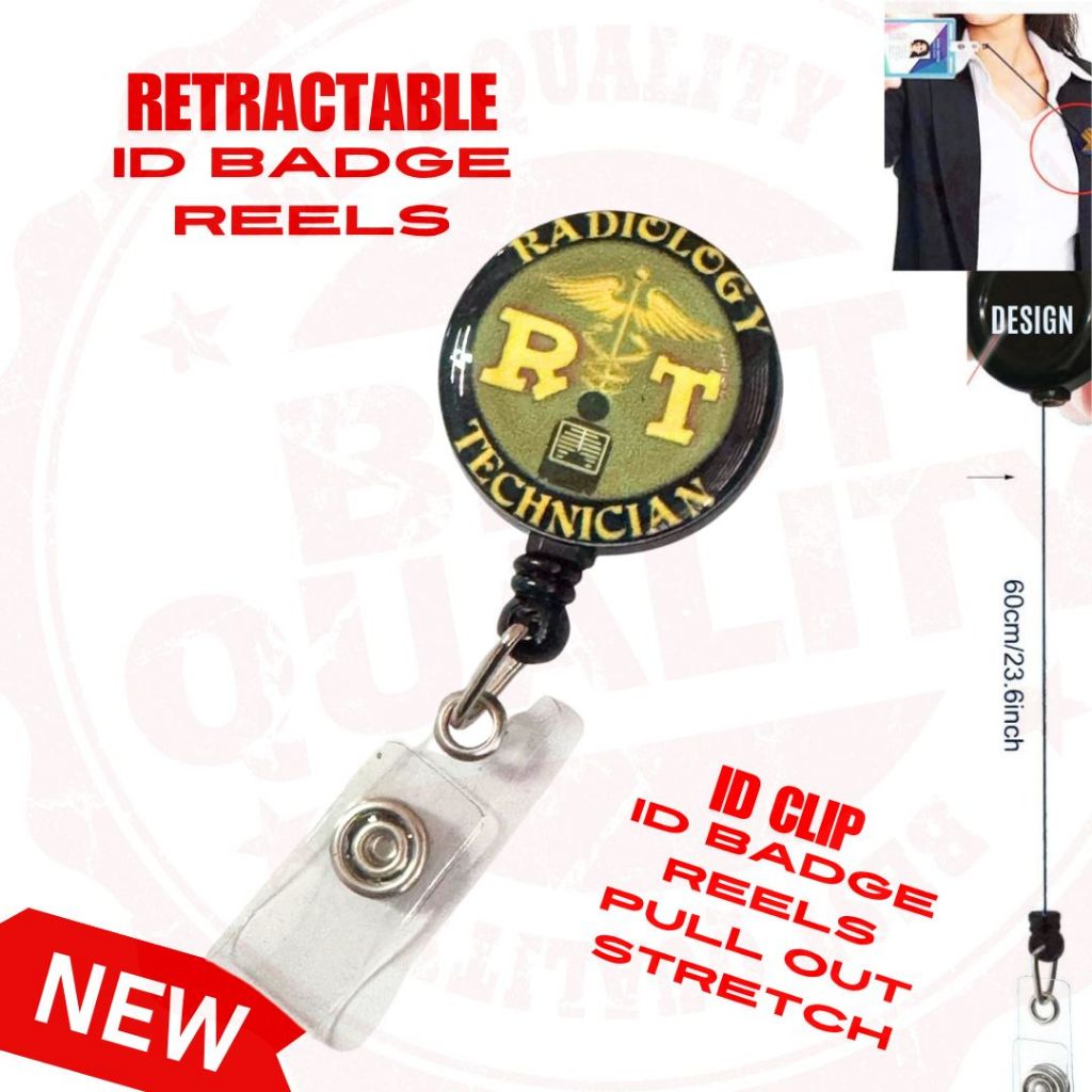 High Quality Radtech Retractable Id Clip Id Holder Name Tag | Shopee ...