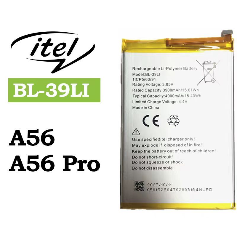 ITEL A56/A56 Pro battery BL39LI | Shopee Philippines
