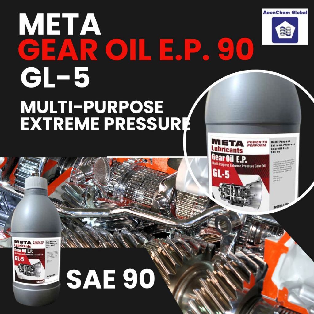 Multi-Purpose Gear Oil E.P. SAE 90 - META LUBRICANTS - GL-5 - 1 liter ...
