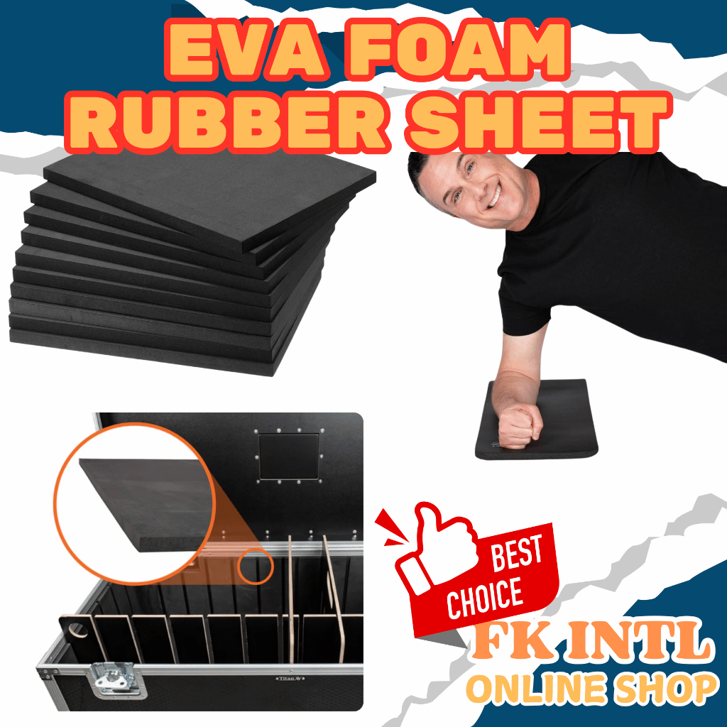 20mm EVA Foam Rubber Sheet Liso (5.5in x 14in) best used in gym pad ...