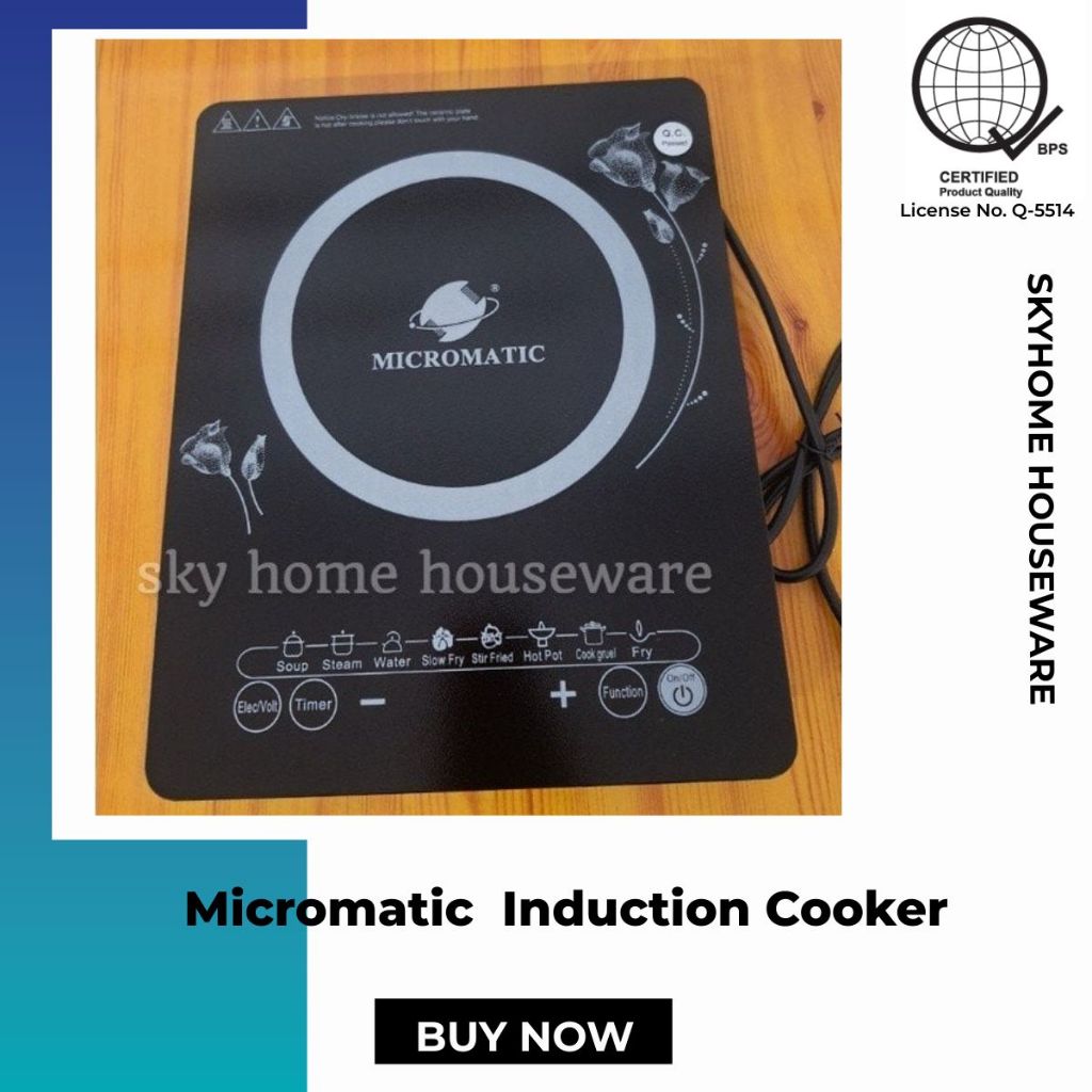 Micromatic MIC-21 1600watts 8 Multiple Cooking Functions Induction Cooker | Shopee Philippines