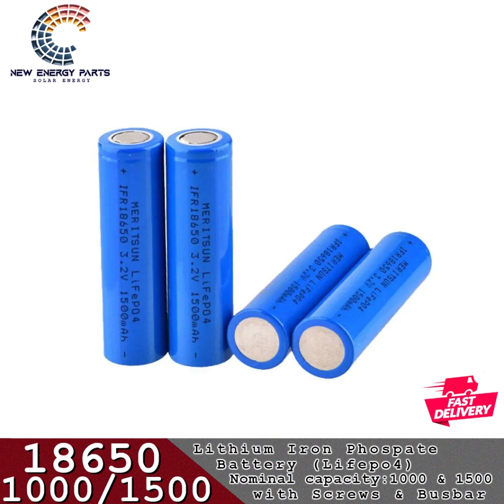 18650 2000mAh Battery Rechargeable Lifepo4 - 3.2v Cylindrical Batteries ...