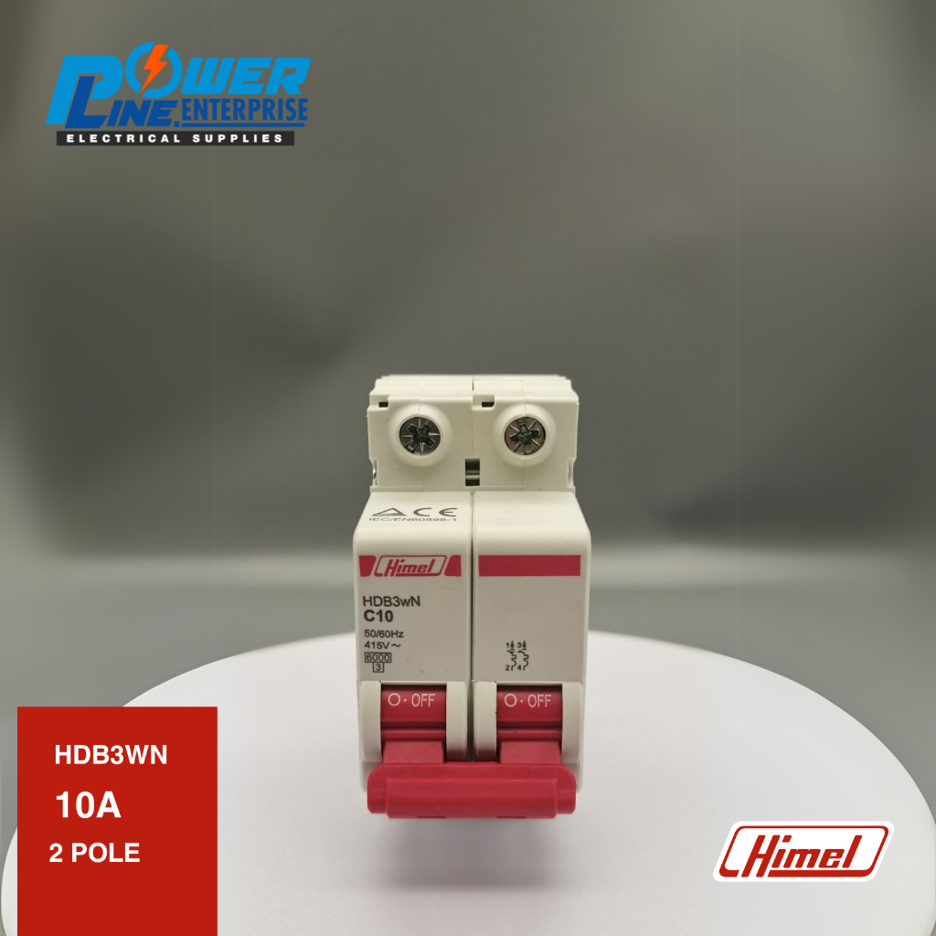 HIMEL MCB / HDB3WN 10A - 63A 2POLE | Shopee Philippines