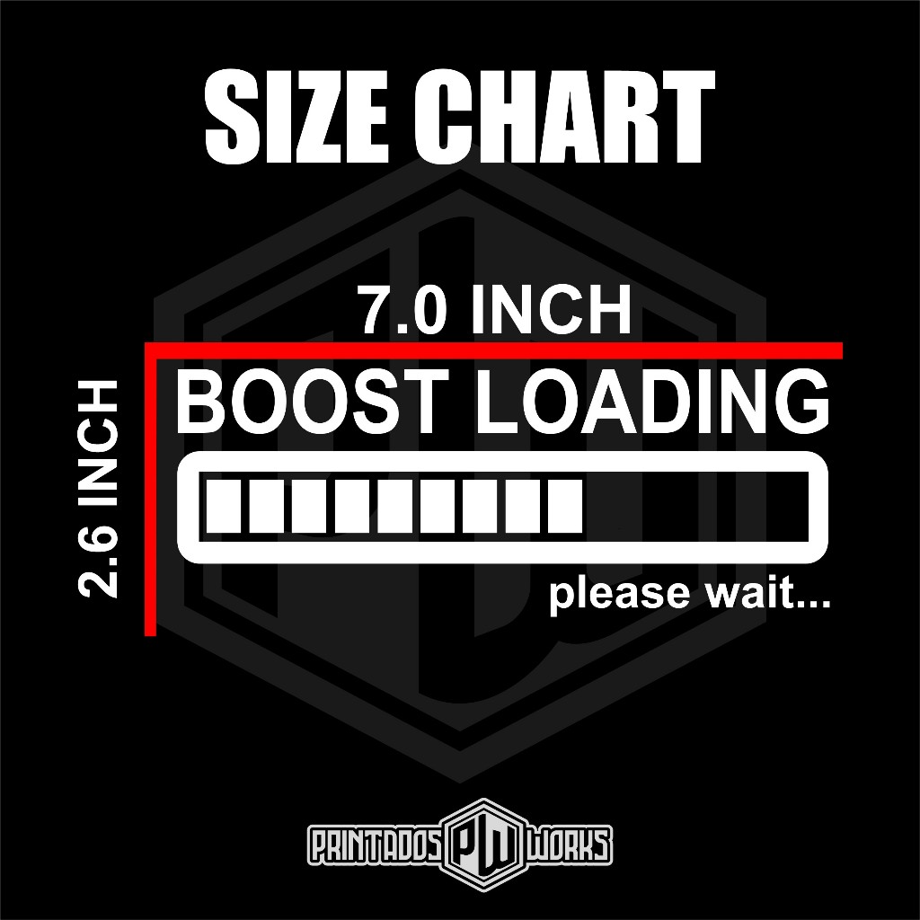 ORIGINAL BOOST LOADING decal sticker cutout for car , motorcycle and ...