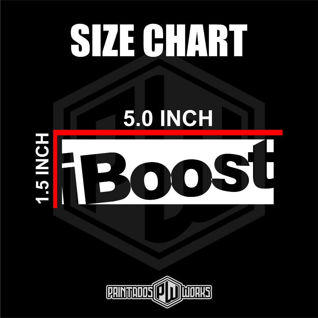ORIGINAL I BOOST decal sticker cutout for car , motorcycle and more ...