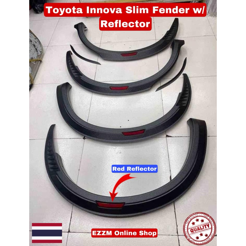 Toyota Innova Slim Fender Flares 2016-2025 (Thailand Made) | Shopee ...