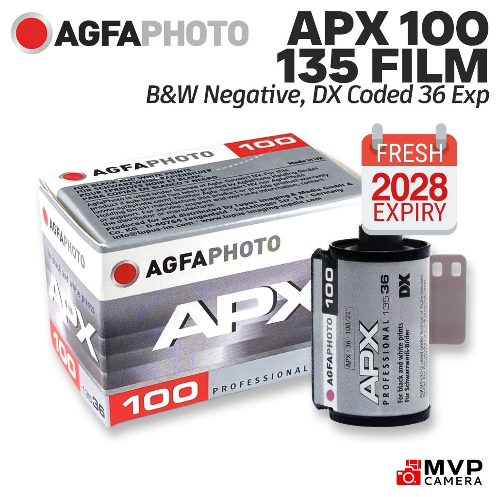 AGFA AgfaPhoto APX 100 135 35mm Black and White Negative Film MVP ...