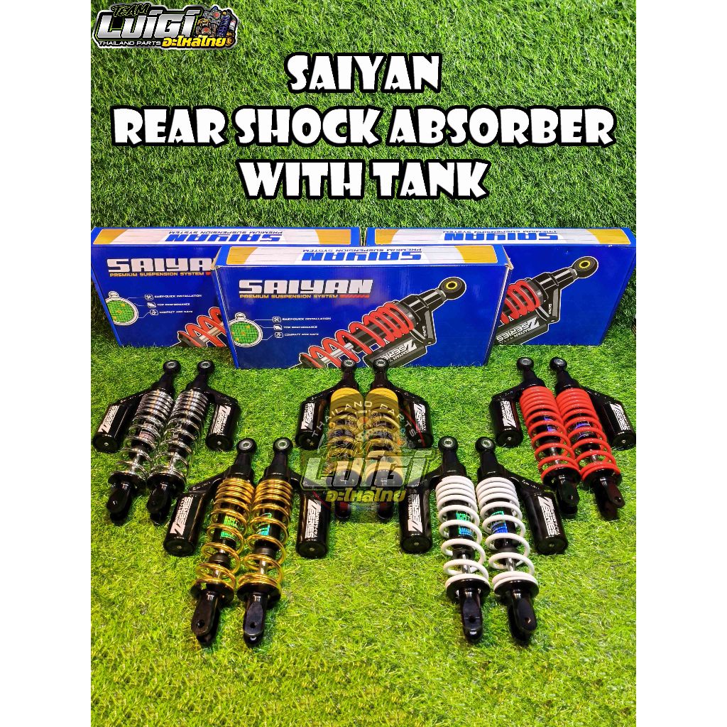SAIYAN REAR SHOCK ABSORBER WITH TANK AEROX / NMAX / ADV / PCX / XMAX ...