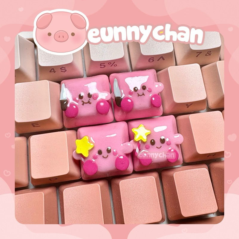 Kirby Wand Knife Meme Handmade Artisan Keycap by eunnychan | Shopee ...