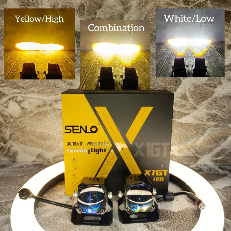 SENLO X1GT MATRIX DRIVING LIGHT | 70 WATTS | YELLOW-WHITE | 4 WIRES ...