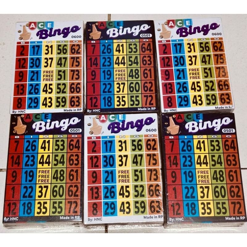 Bingo Card 100pcs/50pcs Original Bingo Card Makapal Assorted Designs ...