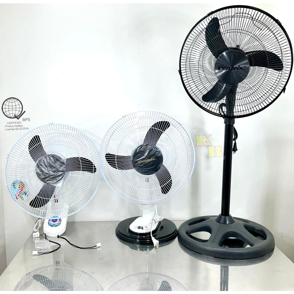 Electric Centrix Wall Fan/Desk Fan and Stand Fan (Choose Variation ...