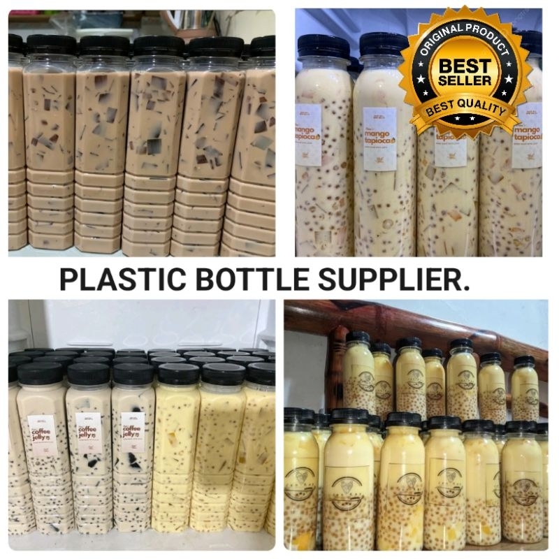 [100 pcs] Plastic bottle for business , otso, square, cylinder, curvy ...