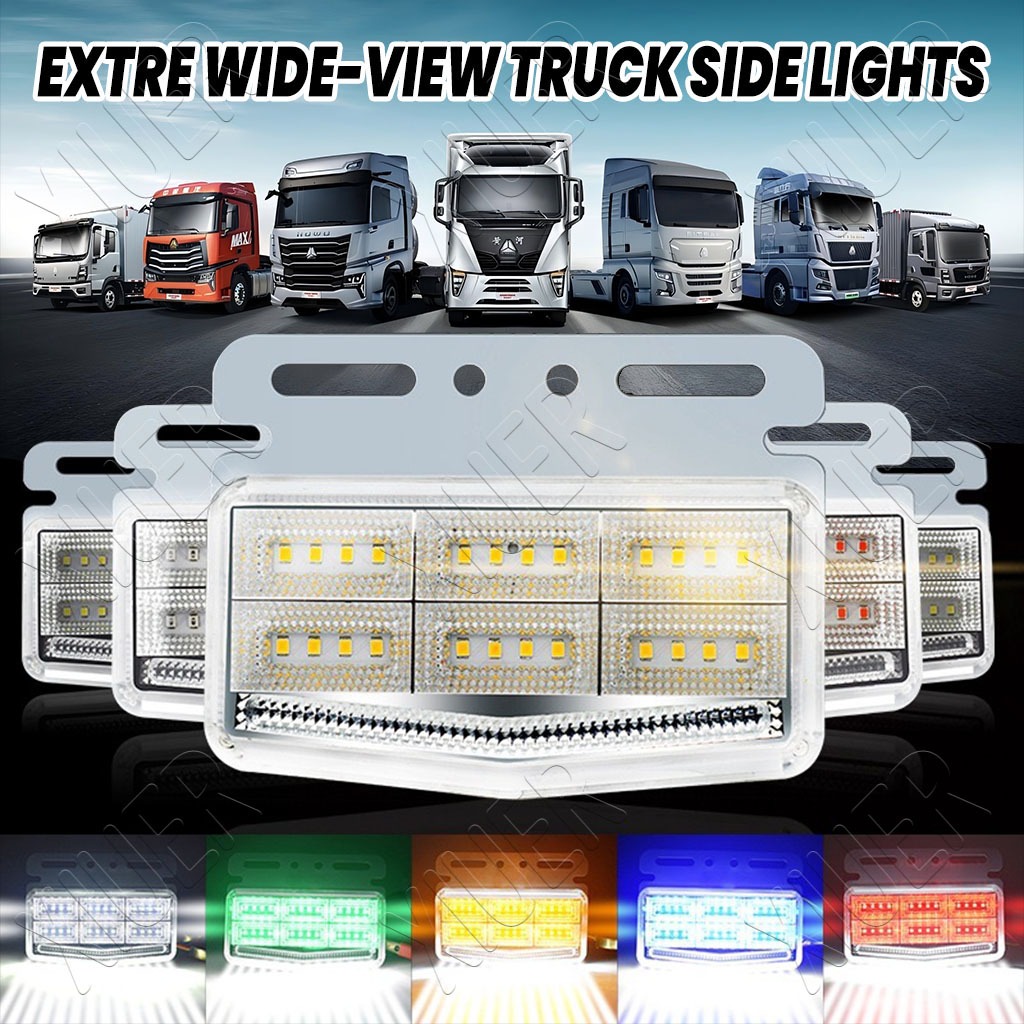 24V V-Type Truck Side Light Super Bright Turning Signal Marker Lamp ...