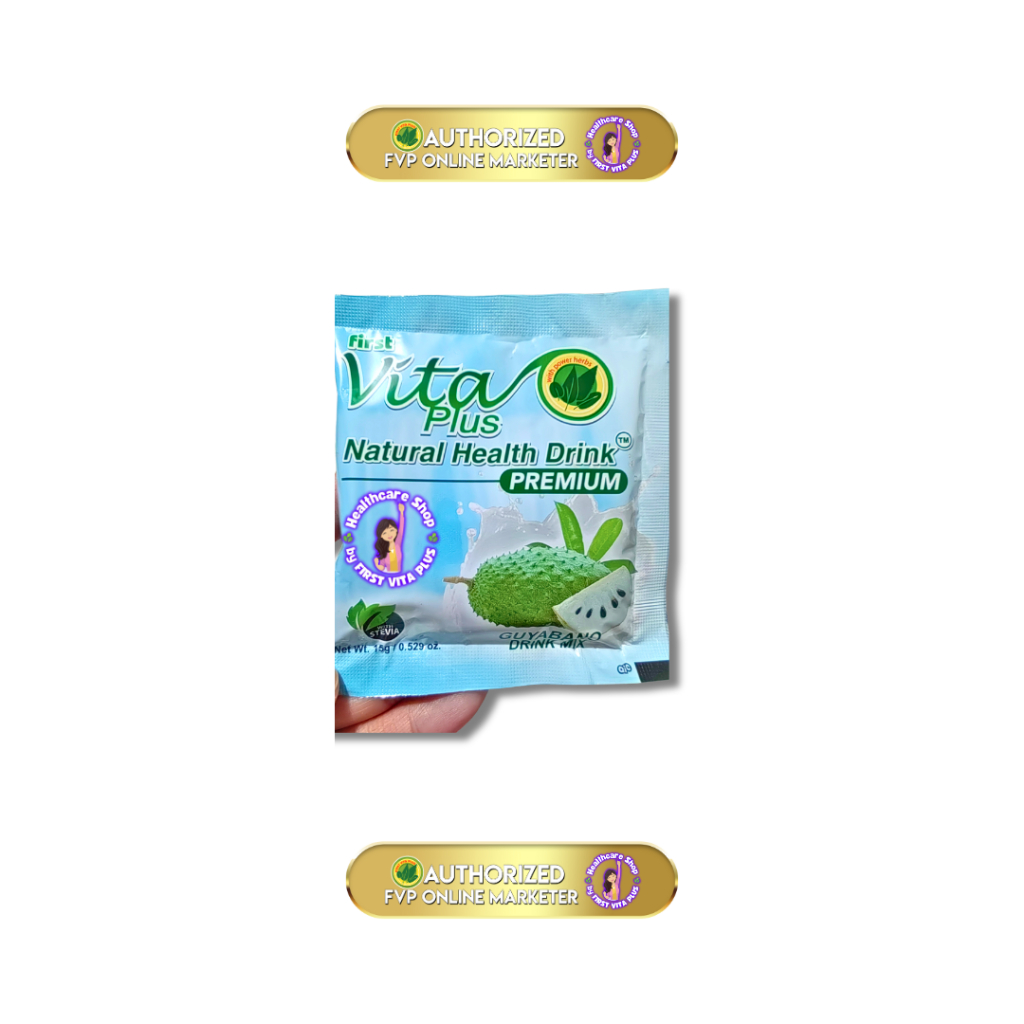Guyabano Premium Drink Mix Sweetened With Stevia First Vita Plus Natural Health Drink in Sachet ...