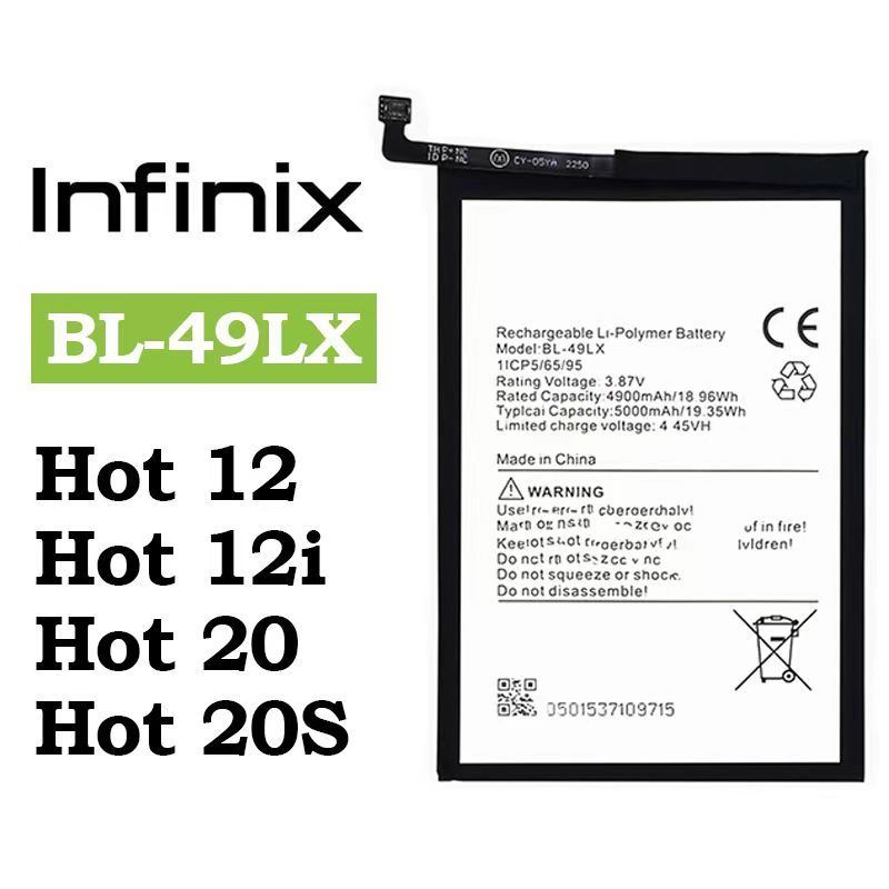 Infinix Hot 12, Hot 12i, Hot 20, Hot 20S Battery replacement 49LX ...