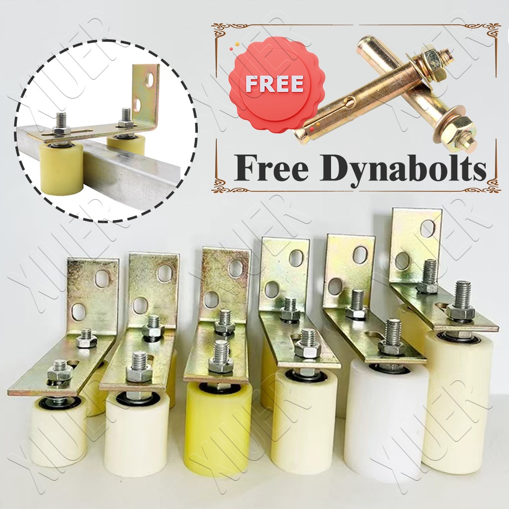 Sliding Gate Top Guide Nylon Rollers with L Bracket Set Upper Nylon ...