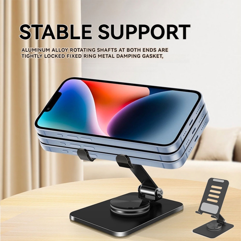 Metal celephone stand Full Carbon Steel 360° Infinite Rotation Luxury ...