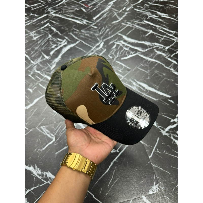 LA DODGERS CAMO NET CAP AFRAME PREMIUM QUALITY 9FORTY SNAPBACK | Shopee ...
