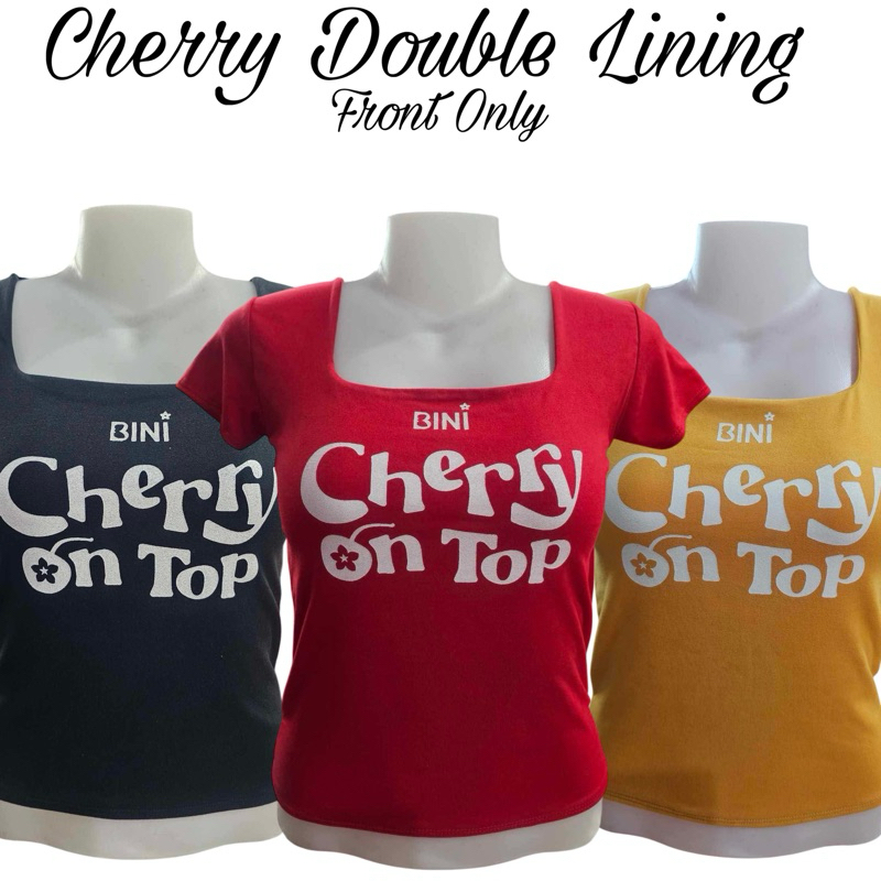 Cherry Double Lining Square Top (Front Only) | Shopee Philippines