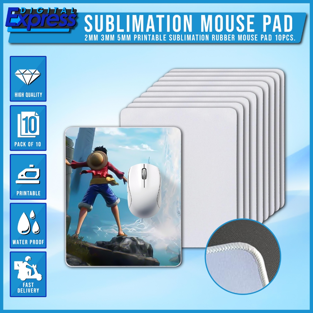 Sublimation Rubber Mouse Pad DIY Printing Gaming and Personal Mousepad ...