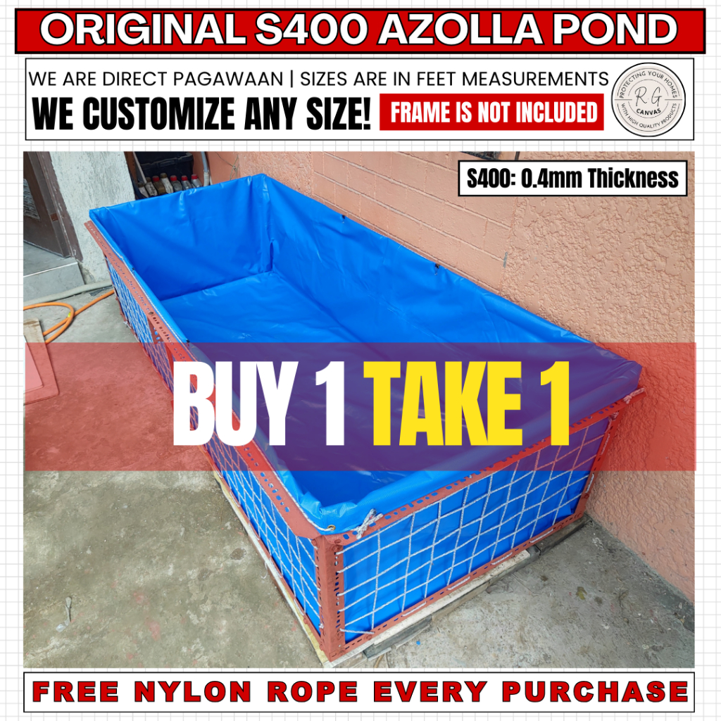 B1T1 NA AZOLLA TRAPAL POND MAKAPAL S400 FOR CRAYFISH/ULANG FISH POND ...