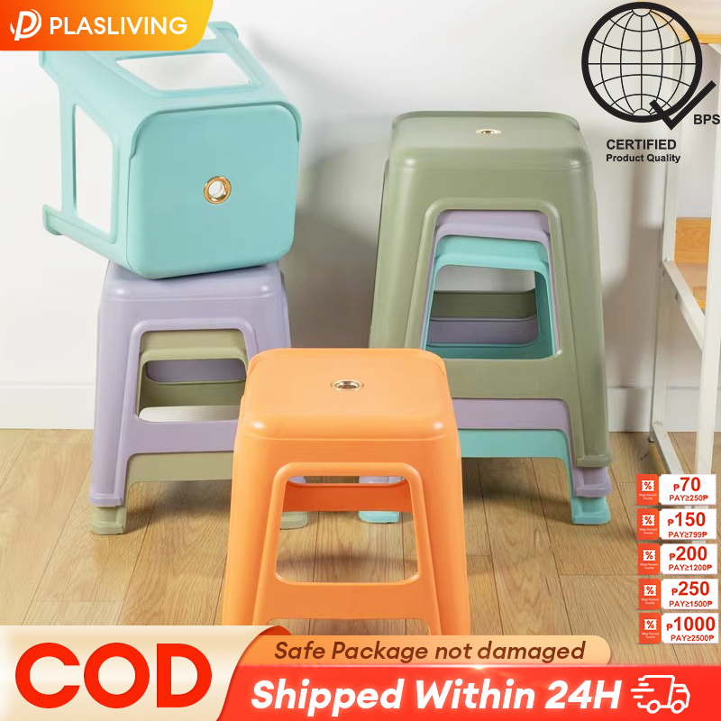 Dining Stool Stackable Plastic Stool PP Polymer Plastic Flexible Chair ...