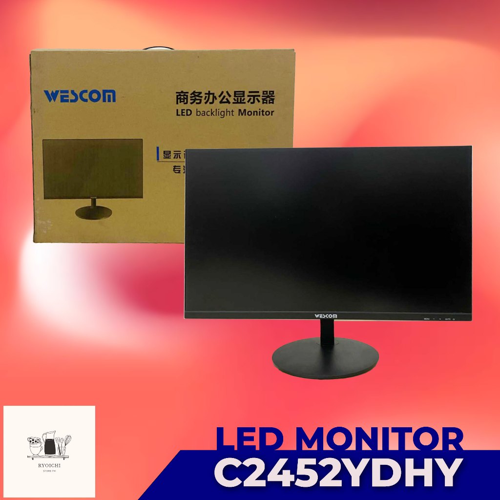 24 inches MONITOR WESCOM C2452YDHY 1080P FHD 60HZ IPS PANEL 16:10 ...