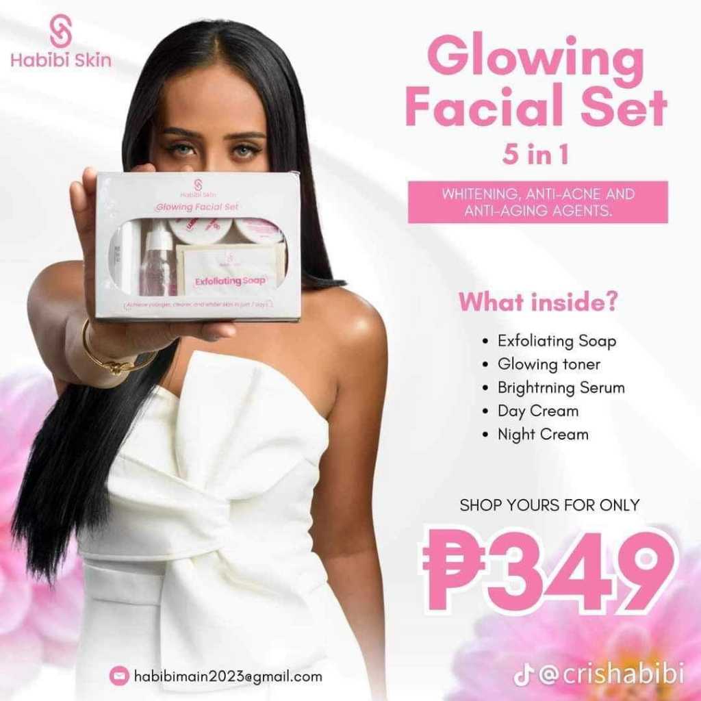 Habibi Glowing Facial Set 5n1 | Shopee Philippines