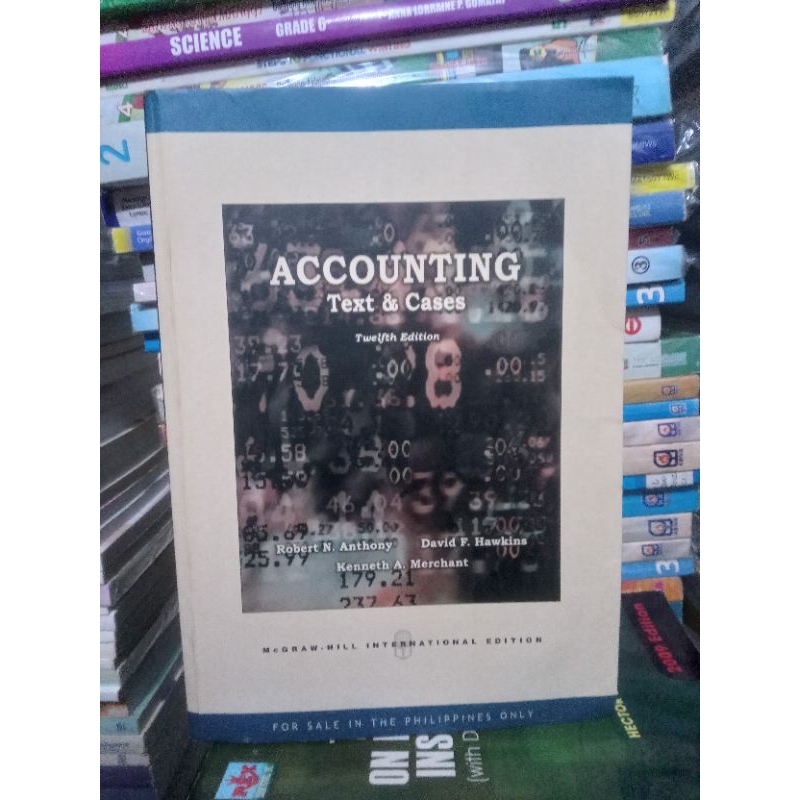 ACCOUNTING TEXT & CASES 12TH EDITION (USED) | Shopee Philippines