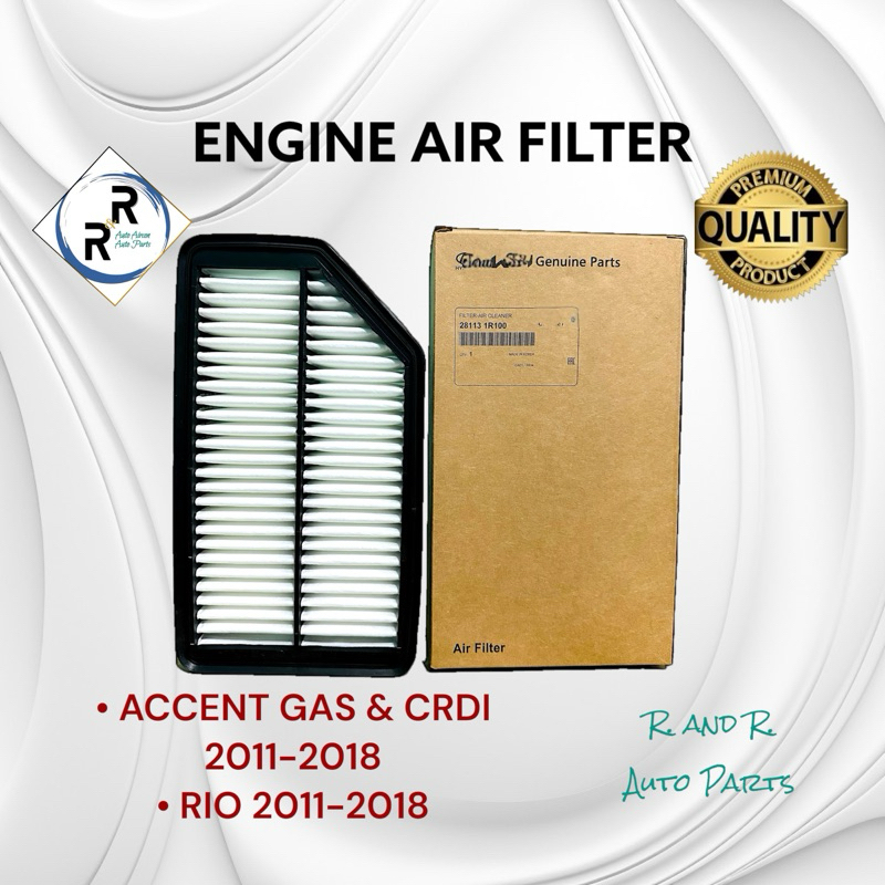 ACCENT AIR FILTER ACCENT 2011-2018 / AIR FILTER RIO AIR FILTER 2011 ...