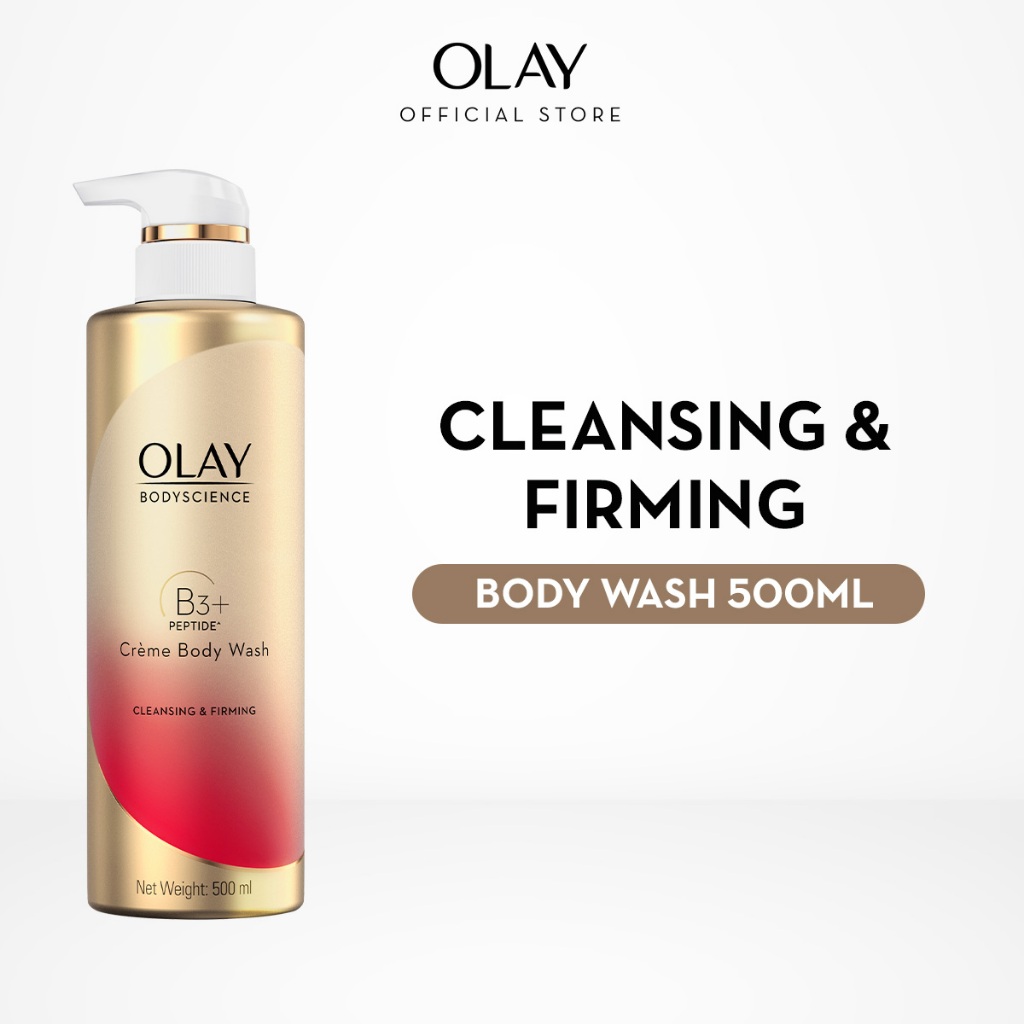 Olay Body Science Body Wash Cleansing and Firming (500mL) | Shopee ...
