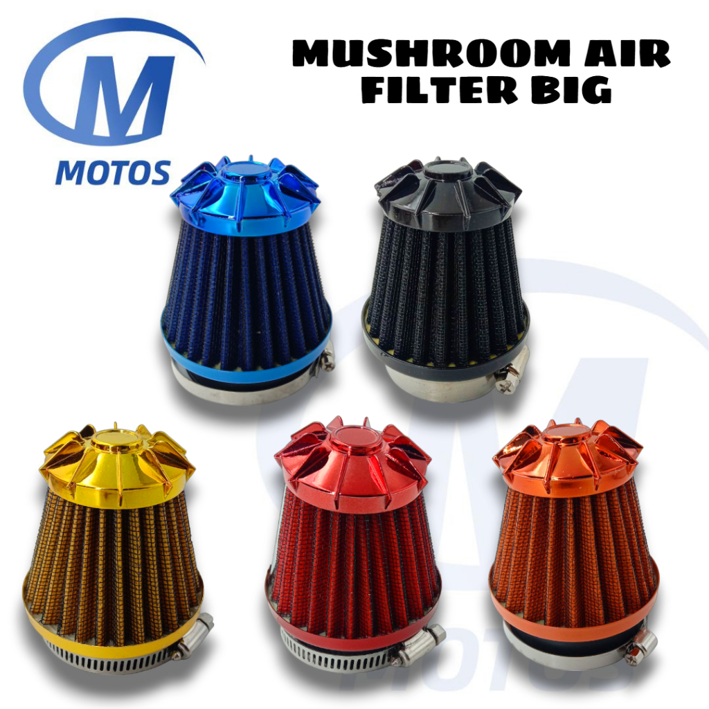 MOTOSPH MOTORCYCLE AIR FILTER MUSHROOM BIG UNIVERSAL | Shopee Philippines