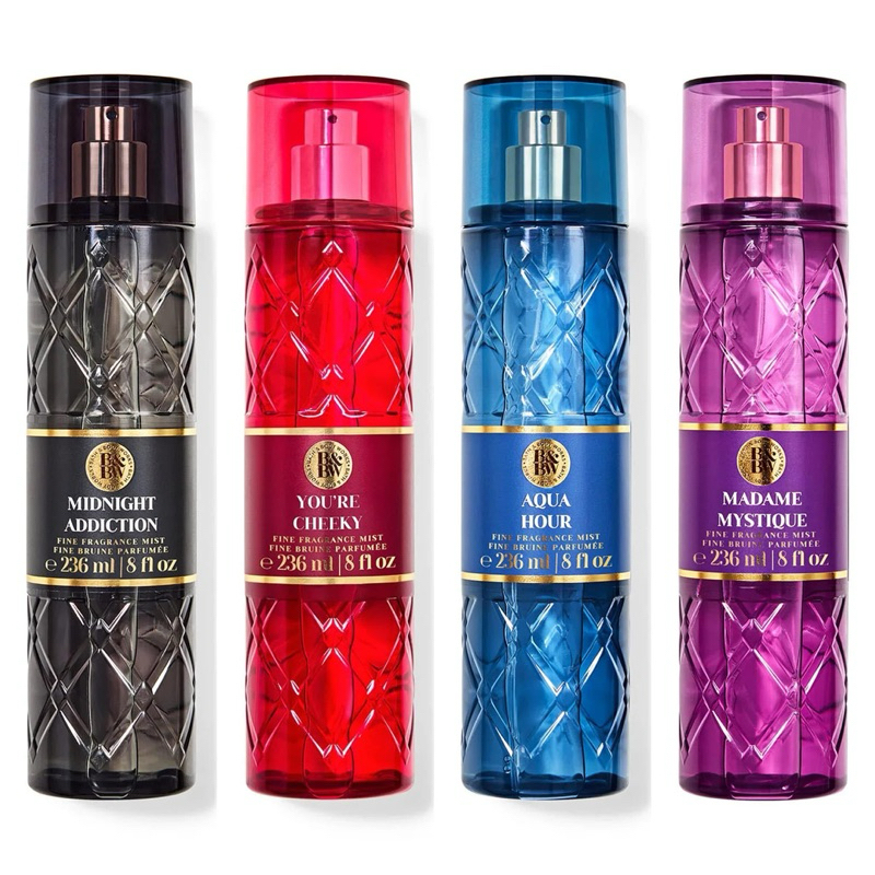 BBW LUXURY MIST YOURE CHEEKY/ MIDNIGHT ADDICTION/ AQUA HOUR / MADAME ...