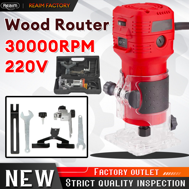 REAIM Palm Router Wood Router Power Tools Electric Trimmer Machine ...