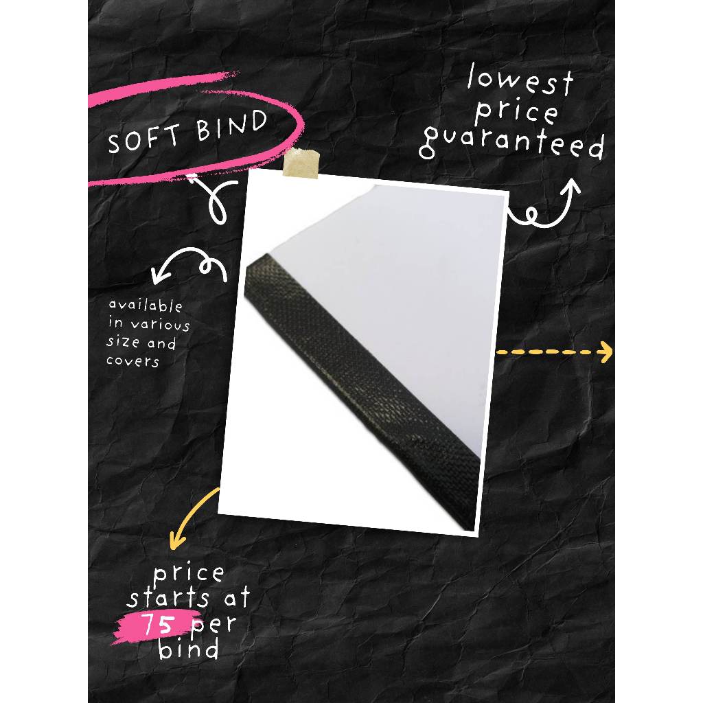 SOFT BINDING service - standard cover, printed hardcover, laminated ...