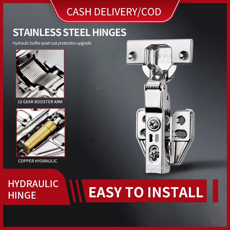 (Fast Delivery) Stainless Steel Hydraulic Soft Close Hinges - Concealed ...