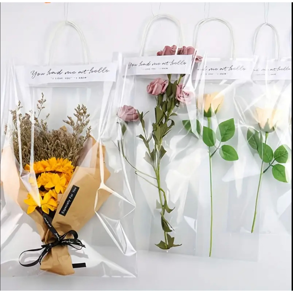 5 pcs transparent handbags flowers toys bouquets accessories candy ...