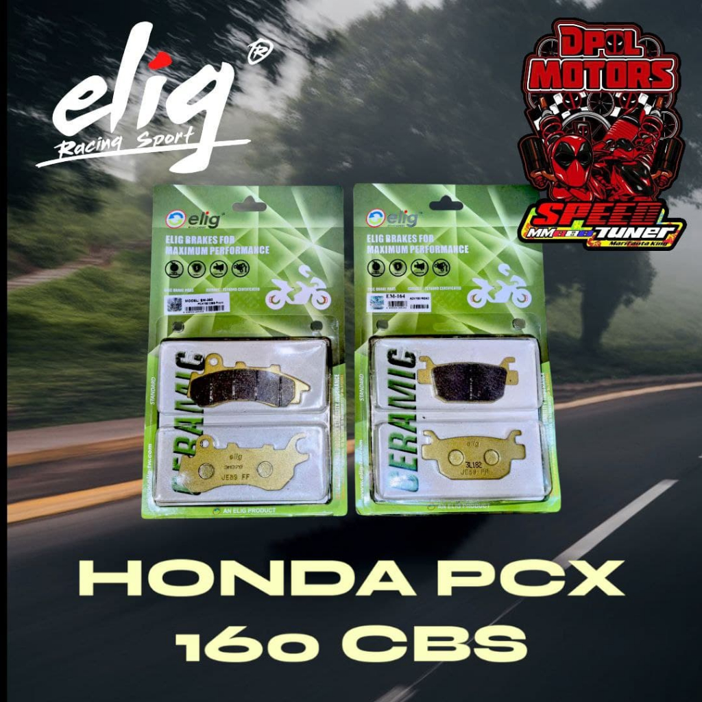 Elig Brake Pad Honda PCX 160 CBS Version | Shopee Philippines
