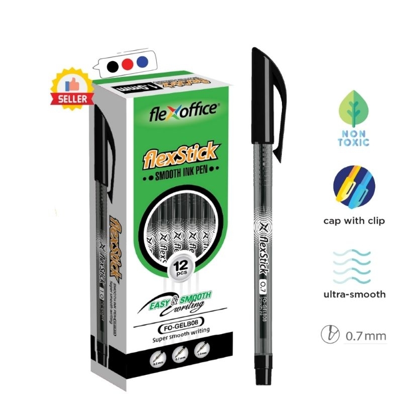 flexstick smooth ink pen 12pcs | Shopee Philippines