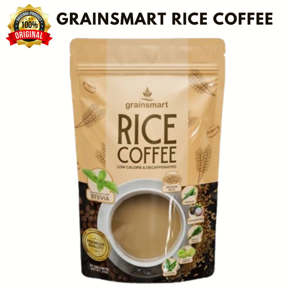 100% Authentic Grainsmart Rice Coffee Low Calorie and Decaffeinated ...