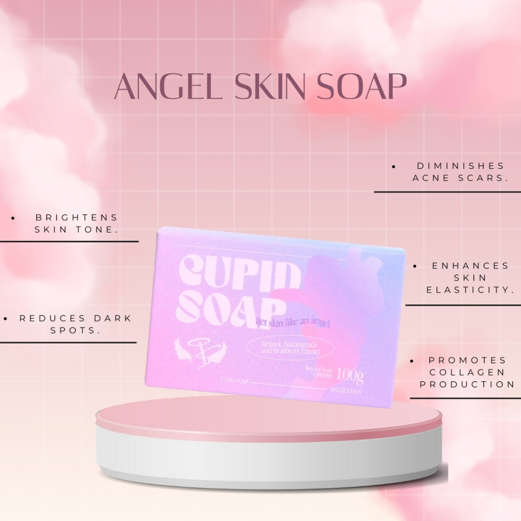 Angel Skin Cupid Soap Face & Body Bar Soap With Glutathione | Retinol ...