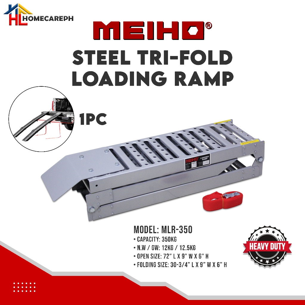 MEIHO STEEL TRI-FOLD LOADING RAMP 1PC | Shopee Philippines