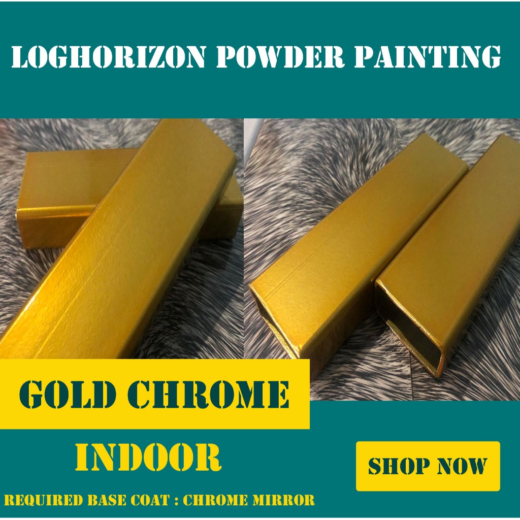 1KG GOLD CHROME - R59 - POWDER COATING PAINT | Shopee Philippines