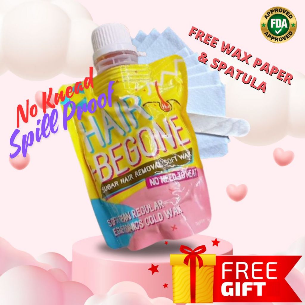 Hair Begone 230g Soft Wax Pouch (Spill-Proof): Easy & Effective Sugar ...