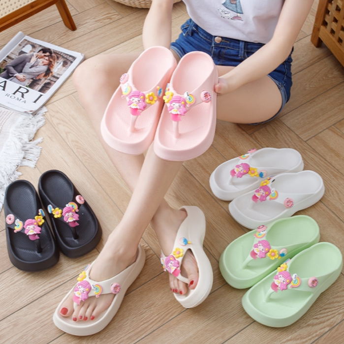 【BFK】Closs Summer Flip Flops Sandals For Women With Mermaid Design ...