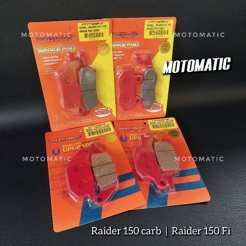 Raider150 Fi / Raider150 CARB | Pitsbike OEM brake pad | Standard ...