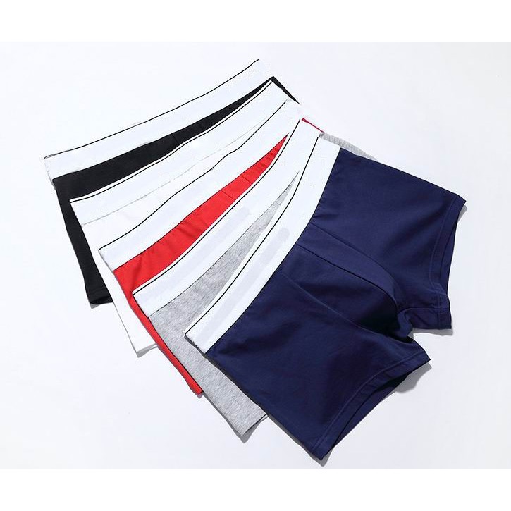 Man Thick Cotton Basic Boxers CN White Garter Boxer Briefs Men ...