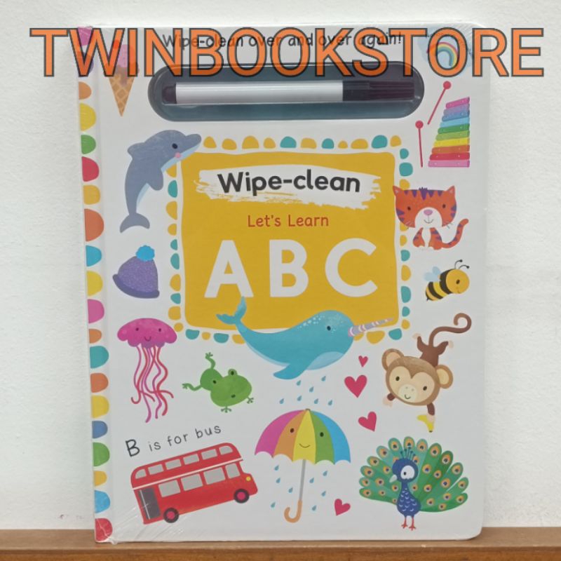 WIPE-CLEAN LET'S LEARN ABC | Shopee Philippines