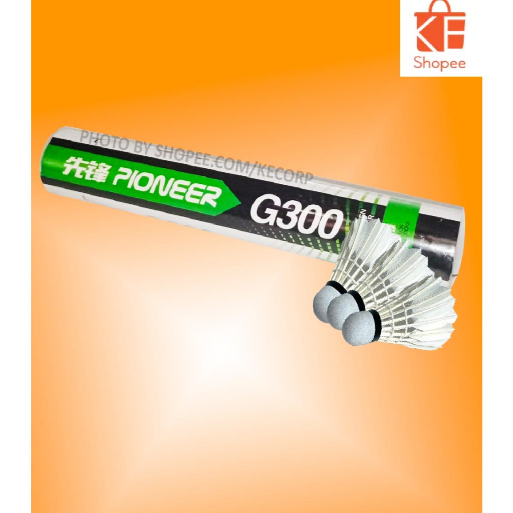 G300 Badminton Shuttlecock by Pioneer 12pcs / 1 Dozen Per Tube kcS11207 ...